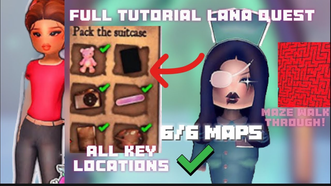 Full tutorial for the NEW Lana quest #maze #roblox #foryou - YouTube