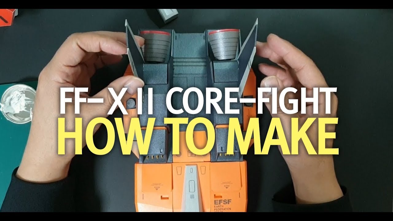 FF-XII COREFIGHTER PaperCraft How to make - YouTube