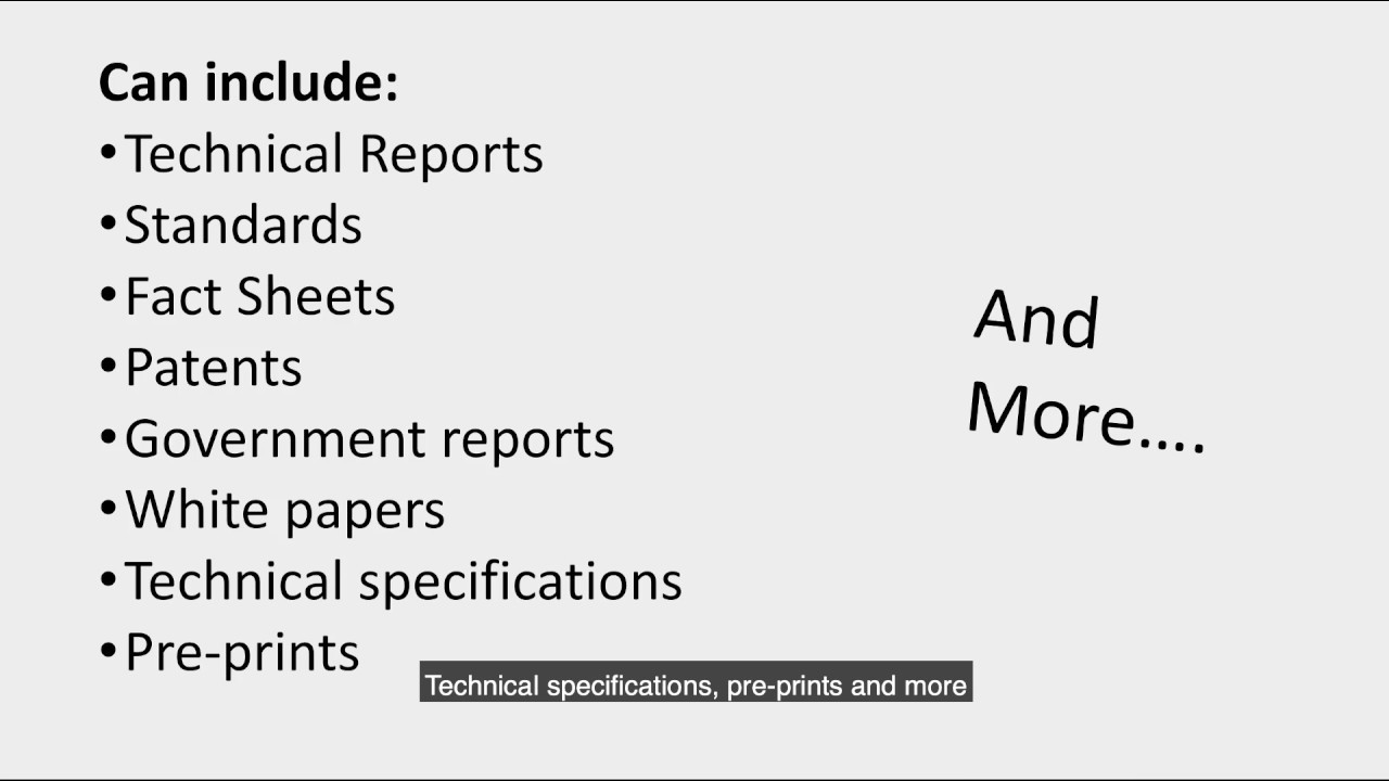 Using Grey Literature YouTube using-grey-literature-youtube