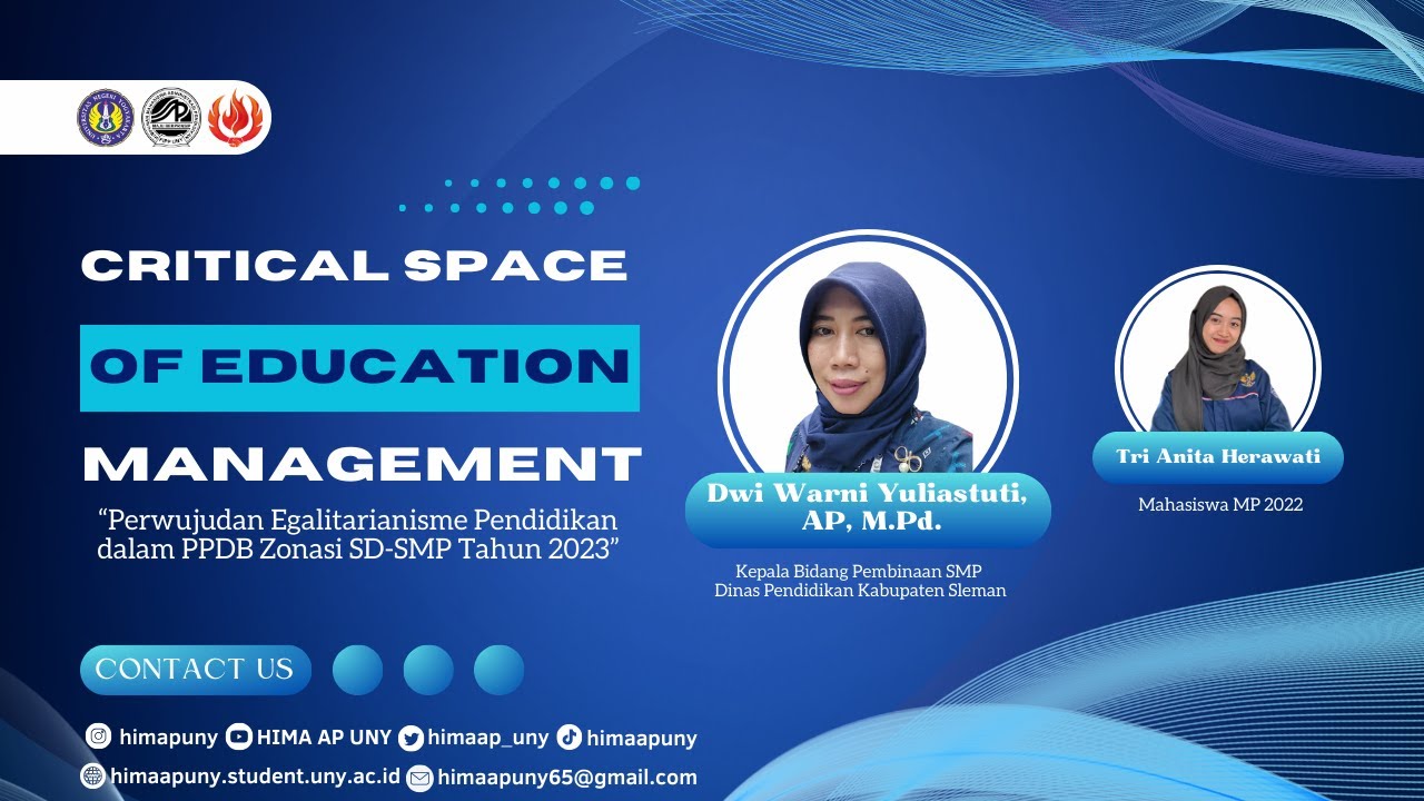 CRITICAL SPACE OF EDUCATION MANAGEMENT - YouTube