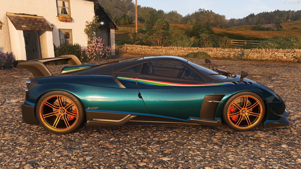 Forza Horizon 4 - 2016 Pagani Huayra BC - Car Show Speed Jump Crash ...