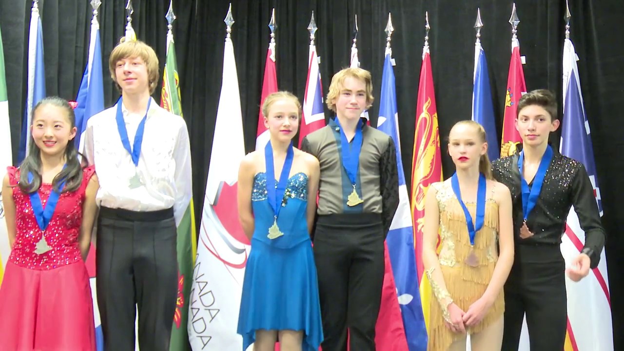 2017 Skate Canada Challenge: Novice Ice Dance Victory Ceremony - YouTube