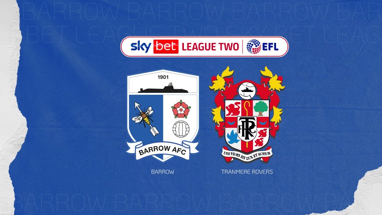 2021/22: BARROW v Tranmere Rovers - YouTube