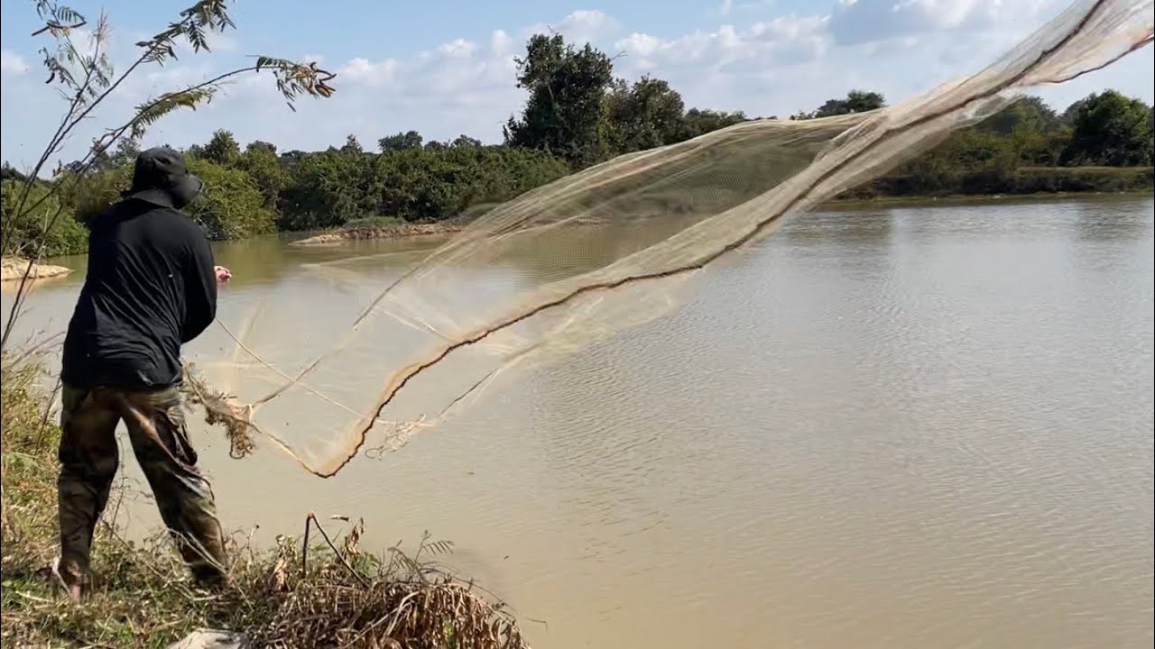 Best Fishing Net Video in the Lake ~ catching fishing Village by ...