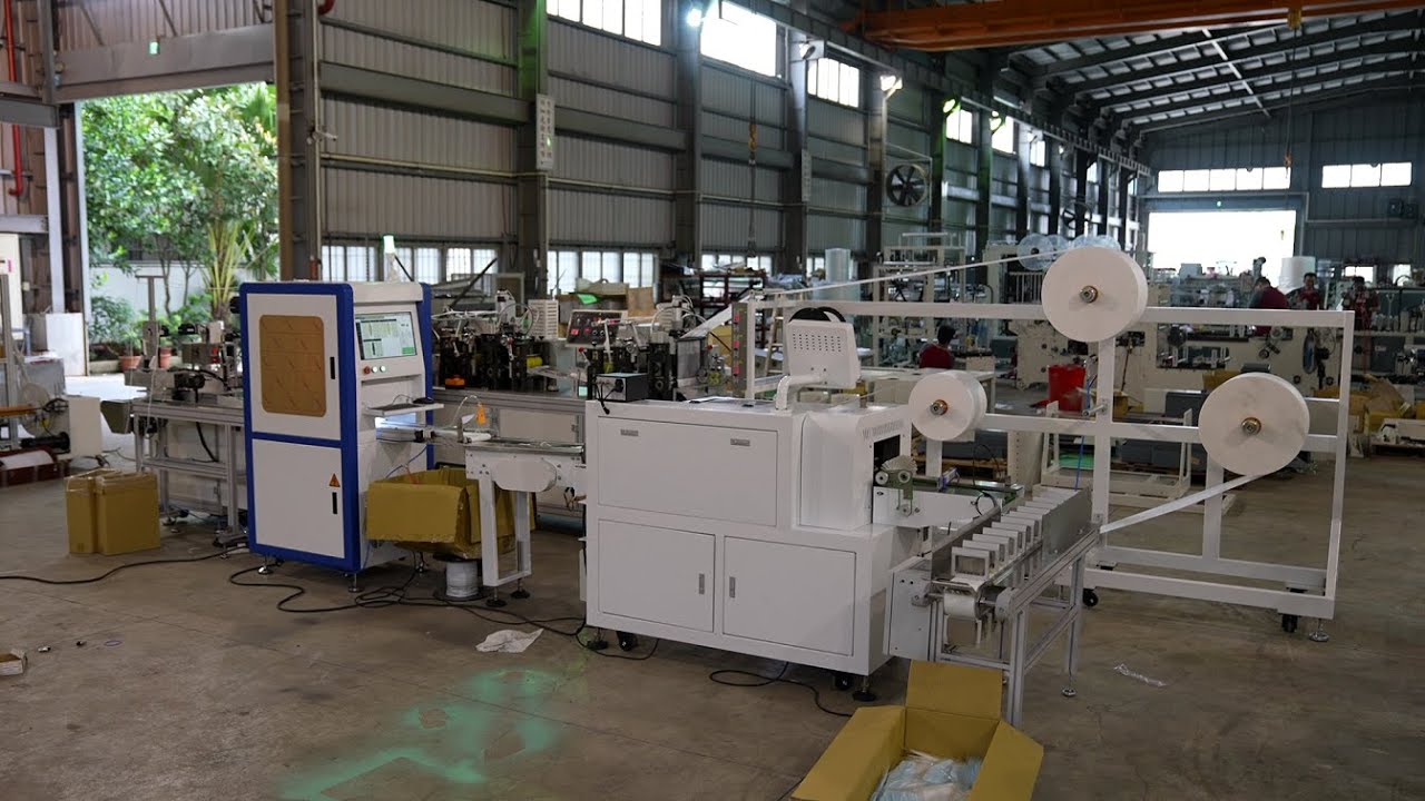 KF94 Earloop Welding Machine with inspection and auto packing machine, MSK-KF94+ INSPECT - YouTube