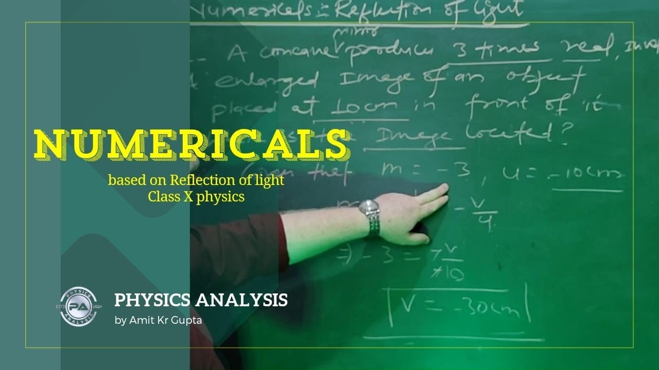 Physics Analysis -Amit Kr Gupta | Selected Numericals on Reflection of light - YouTube