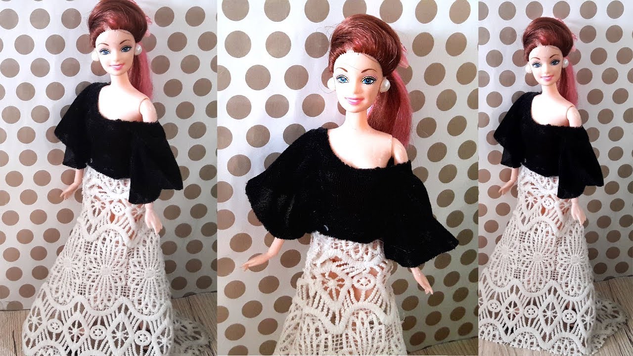 Barbie|Doll dress making easy|Barbie dress making - YouTube