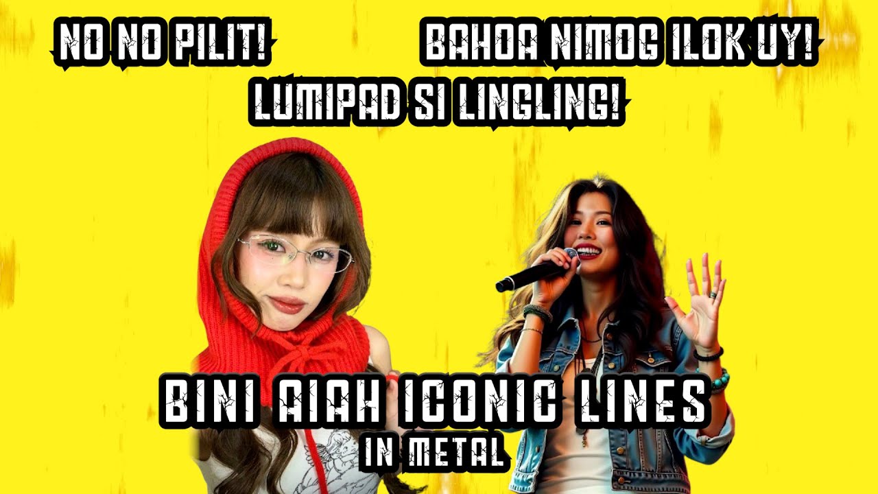 BINI MALOI Iconic Lines in Metal 🤘🐼 - YouTube