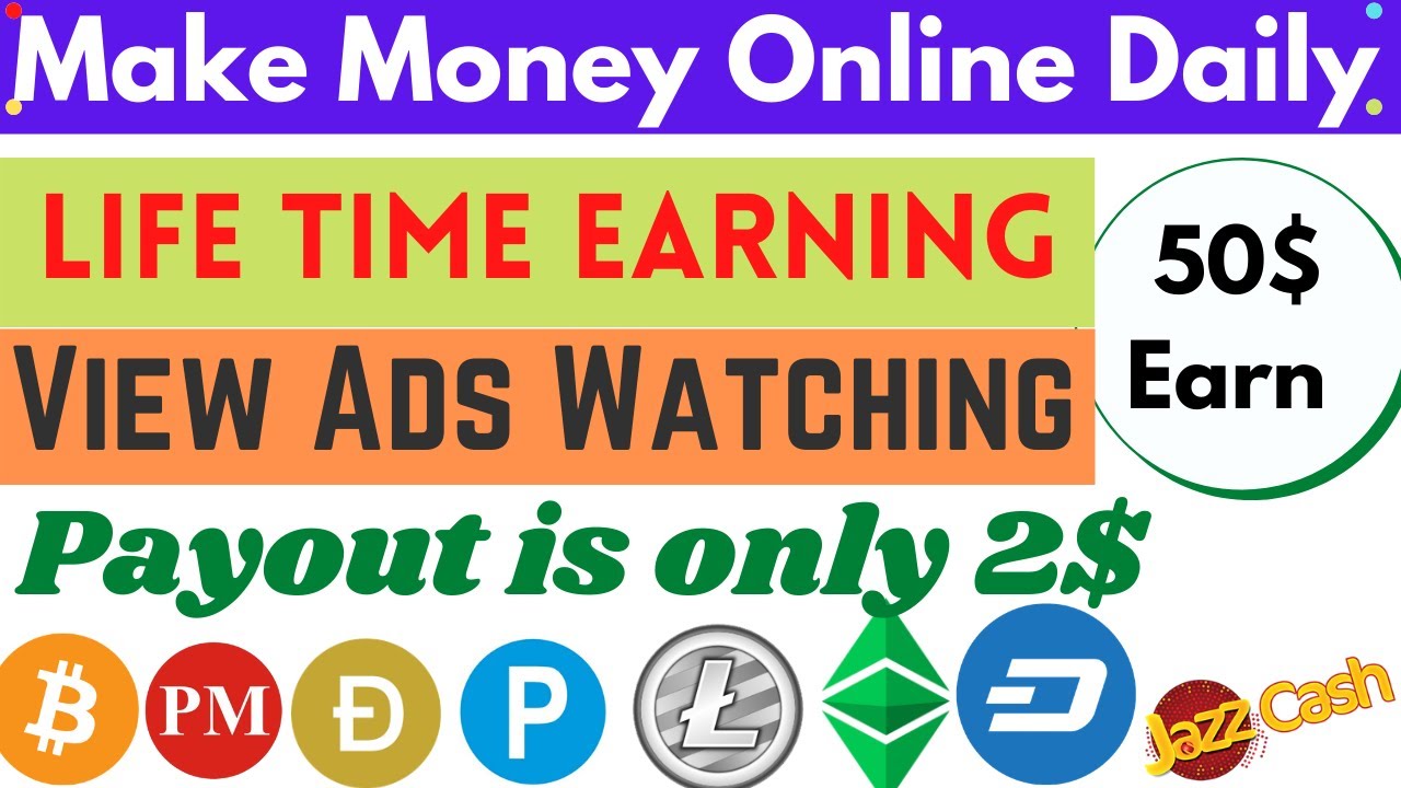 Make Money Online | Earn With View Ads Watching | Best Earning Website ...