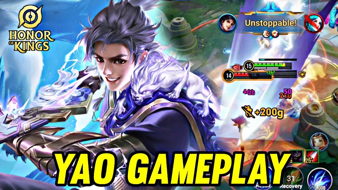 HOK : YAO GAMEPLAY | A TOUGH BEGINNING - HONOR OF KINGS - YouTube