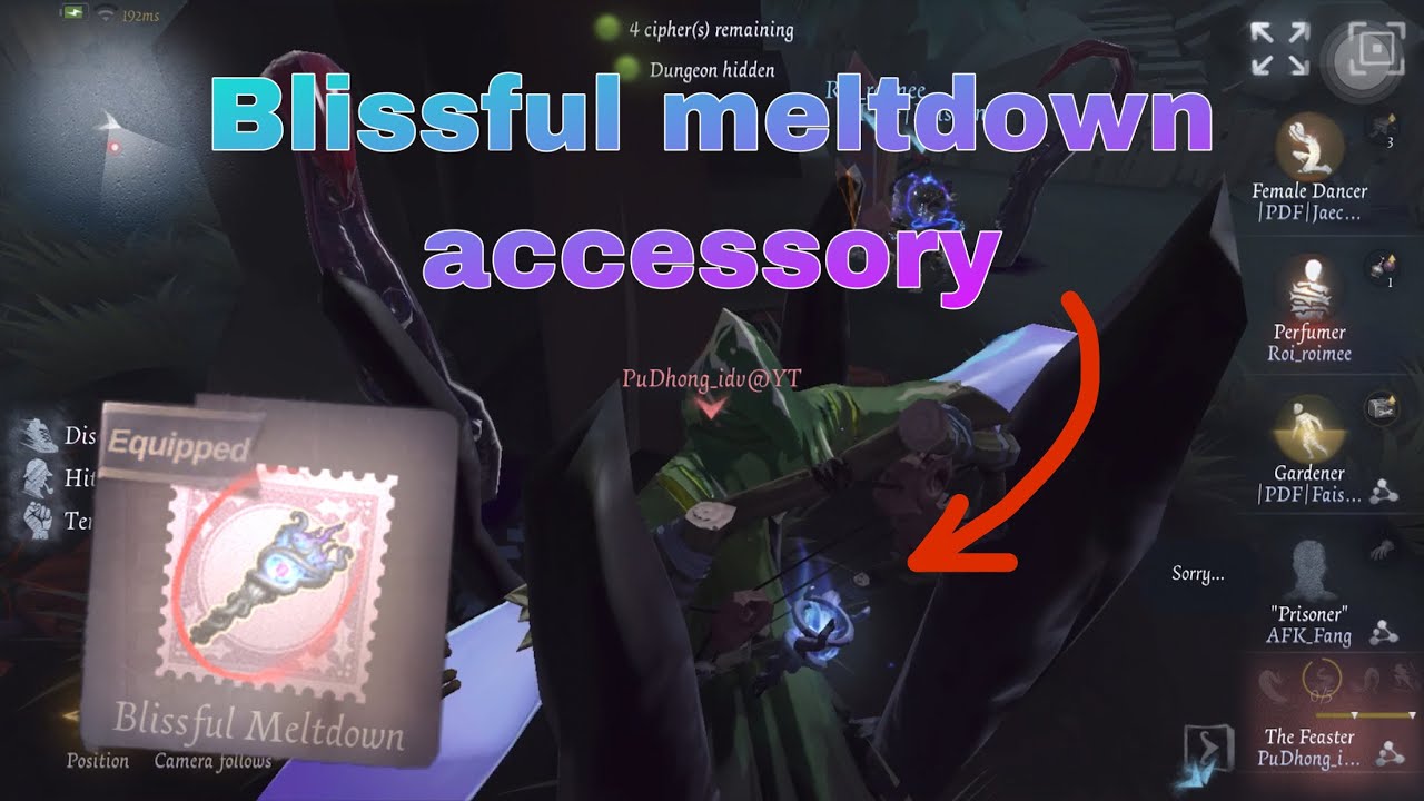 Identity V Feaster’s S16 rank accessory gameplay | Blissful Meltdown ...