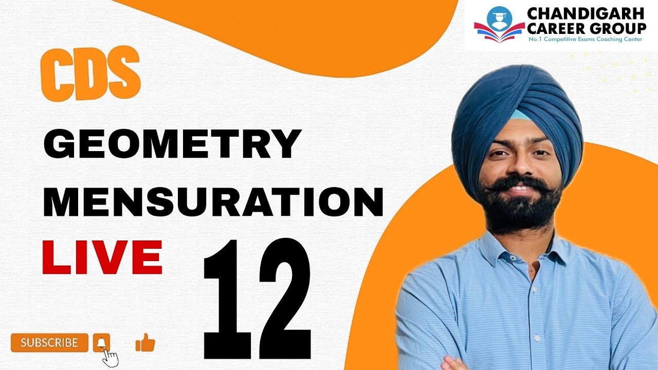 Geometry and Mensuration class 12 for CDS by Sandeep Brar - YouTube