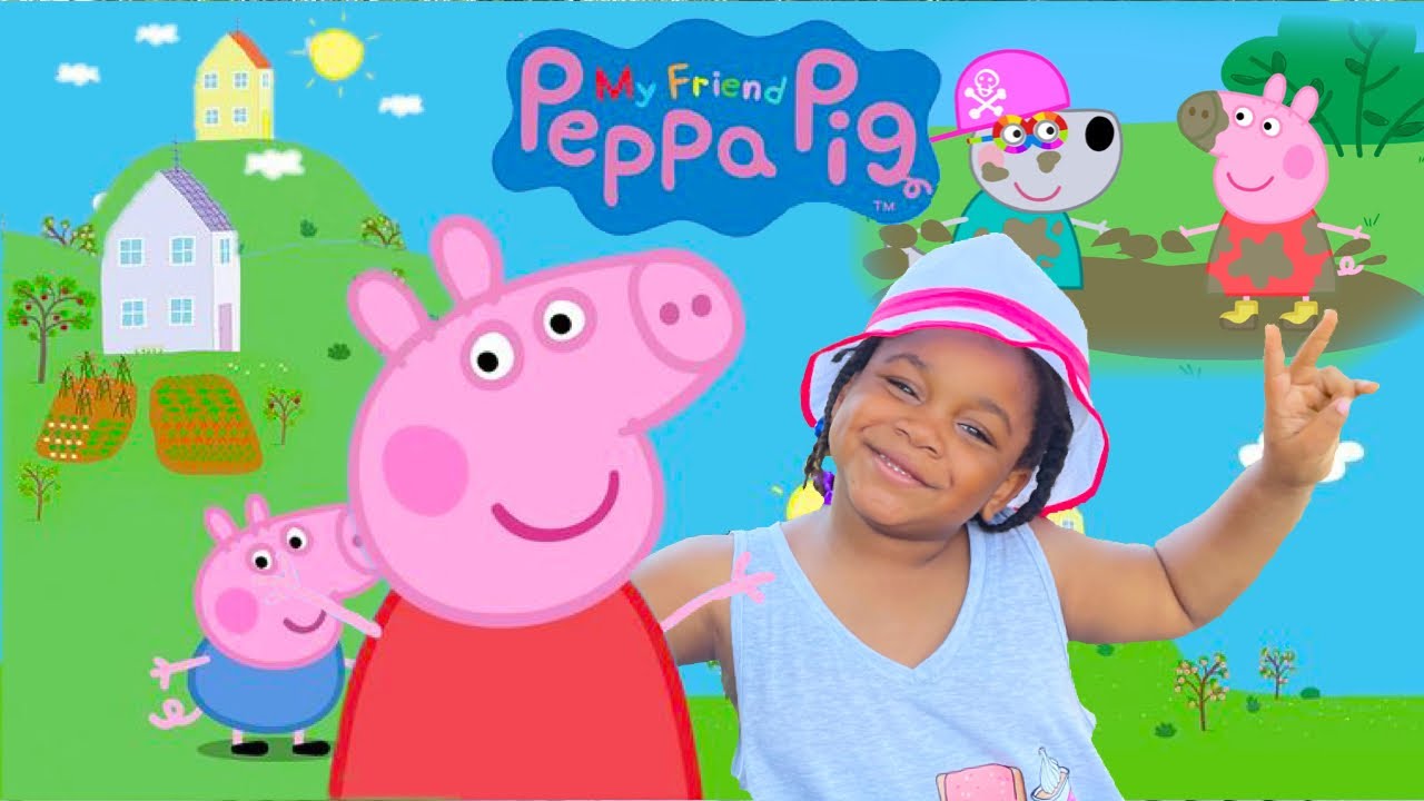 PLAYING WITH MY NEW FRIEND PEPPA PIG - YouTube