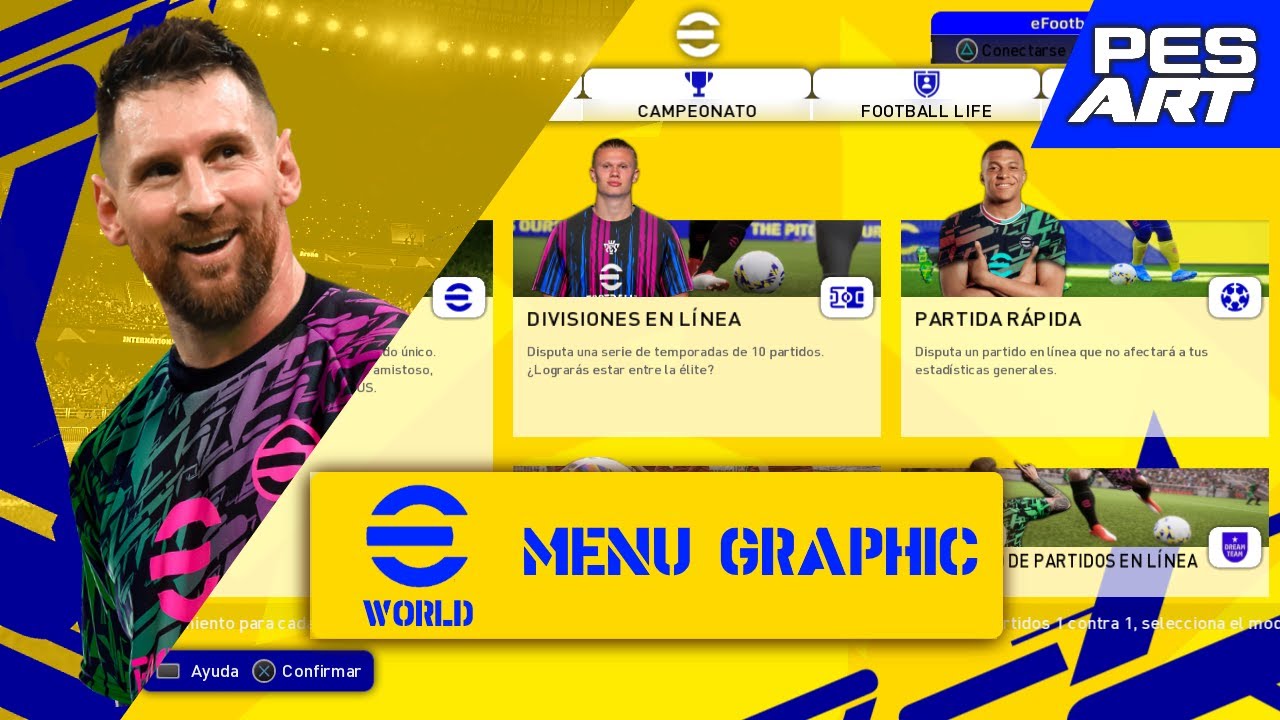 Menu eFootball World | Potato Patch v13 - VrPatch - YouTube