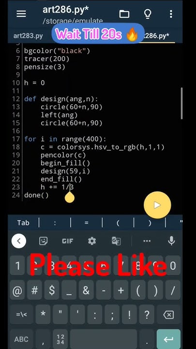 Python Turtle Ninza Graphics Art 286 Coding Status Shorts Python Pythonprogramming