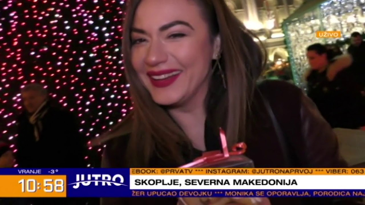 Elena Risteska o novogodisnjoj euforiji za Jutro Prve TV - YouTube