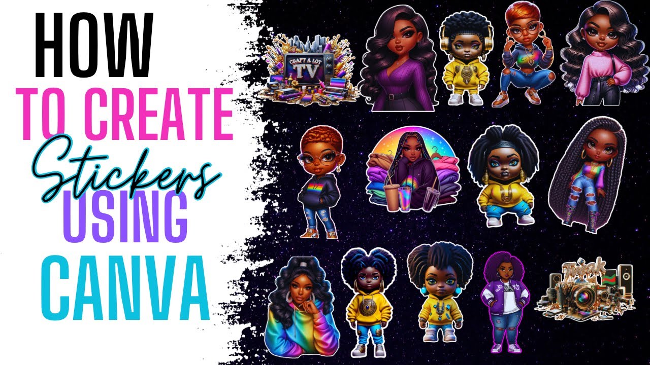 HOW TO CREATE STICKERS USING CANVA - YouTube
