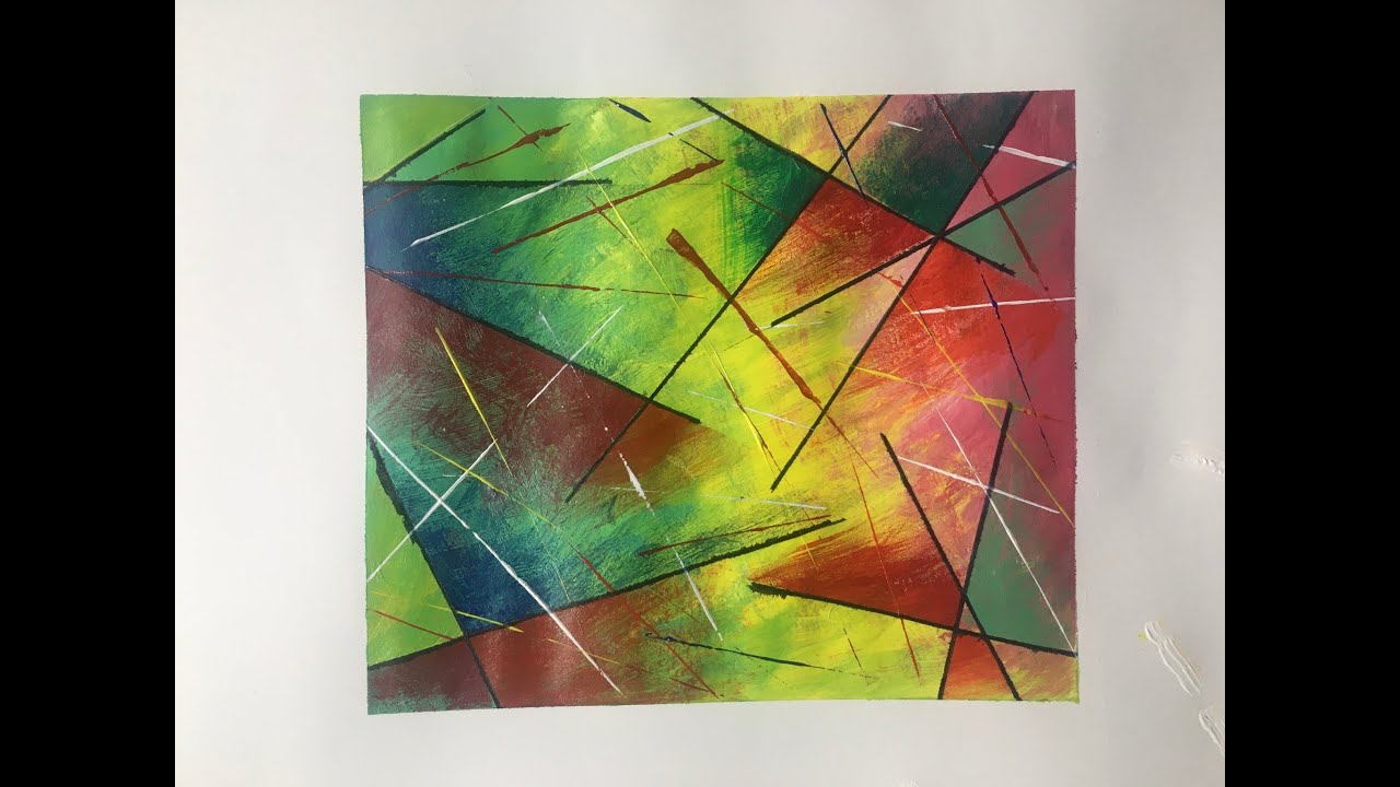 Abstract Painting/ Coloured Shading and Marker/ Bright Colours by Noor ...