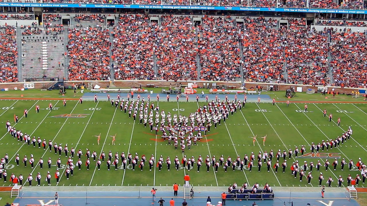 UVA Cavalier Marching Band Halftime Show (Macy's Parade Show, 4th Year ...
