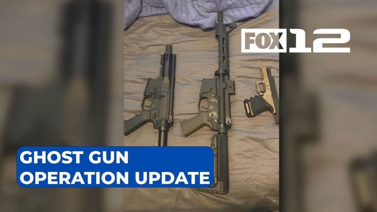 'Small ghost gun workshop' discovered during graffiti raid - YouTube