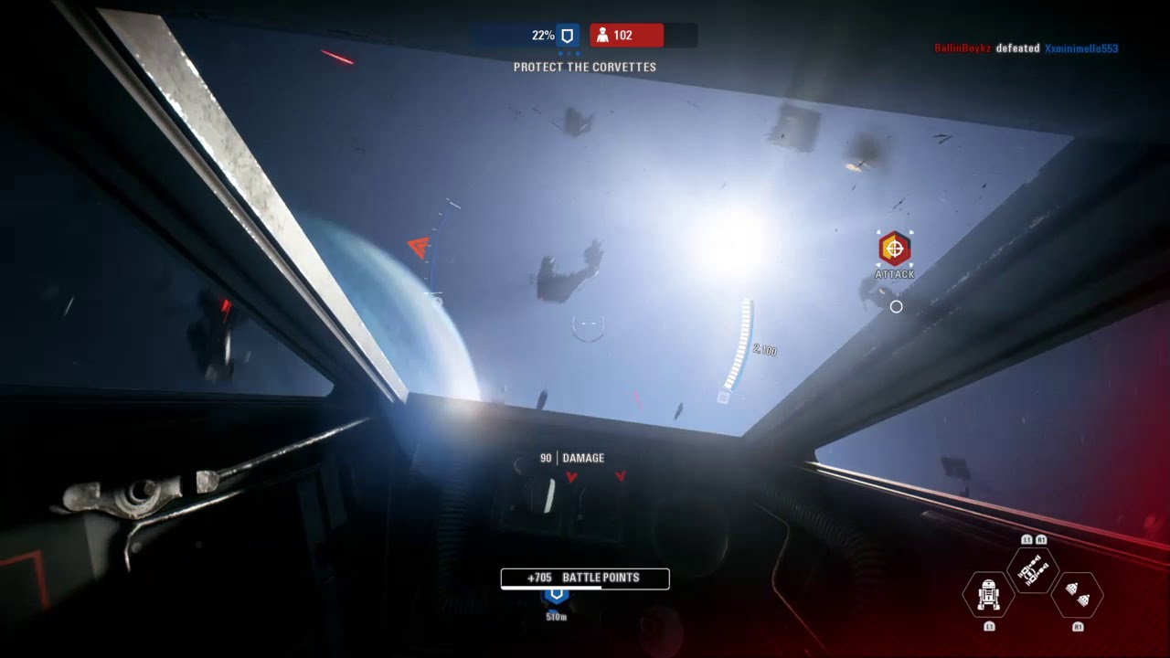 Star Wars BF2 starfighter assault - YouTube