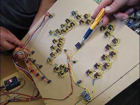 Arduino model train turntable controller. Final Implementation. - YouTube