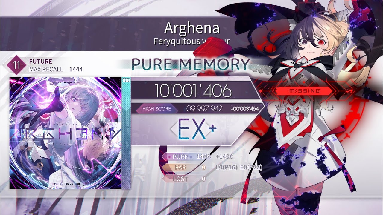 [Arcaea] Arghena Future 11 PM 10'001'406pts (Max -38) - YouTube