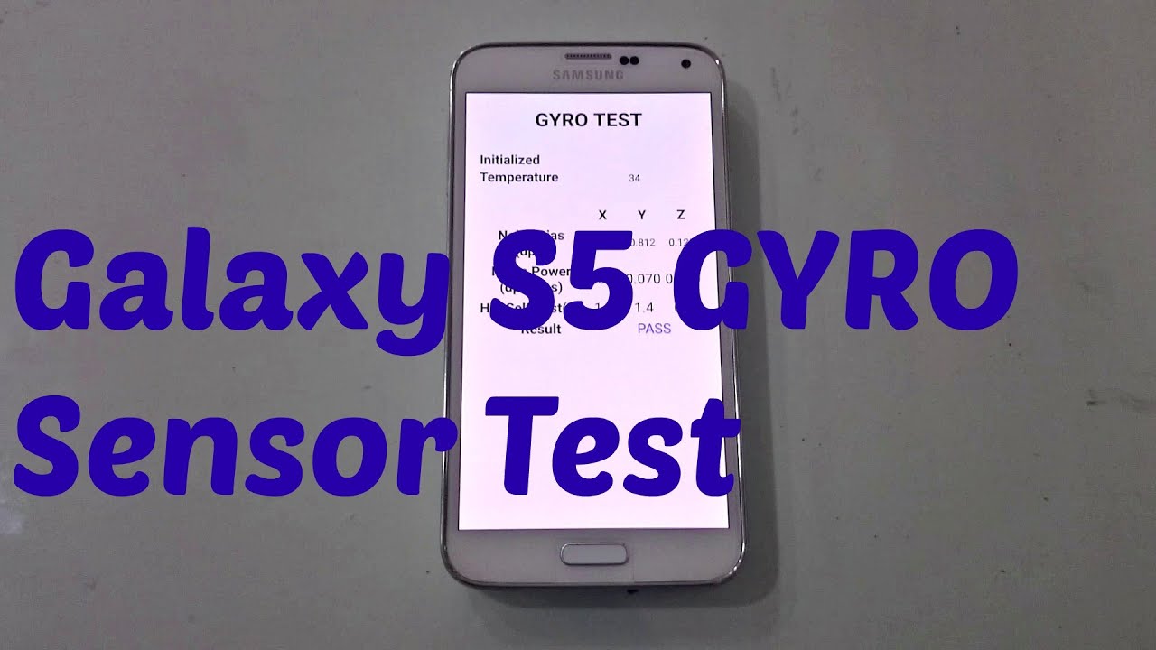 Samsung Galaxy S5 GYRO Test - YouTube