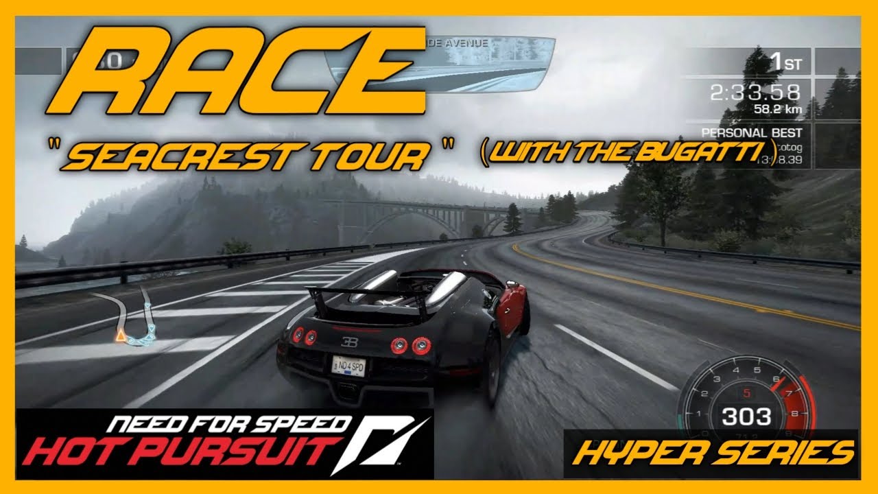 Racer, Race "SEACREST TOUR" (With the Bugatti) - NFS Hot Pursuit - YouTube