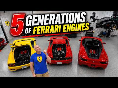 How Ferrari Engines Evolved: 5 Generations Side by Side!