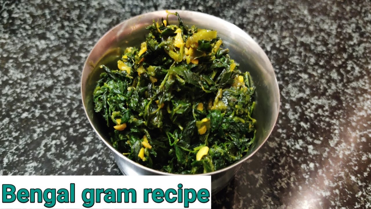 Bengal gram leaves recipe, Traditional bengal gram sabji, a winter ...