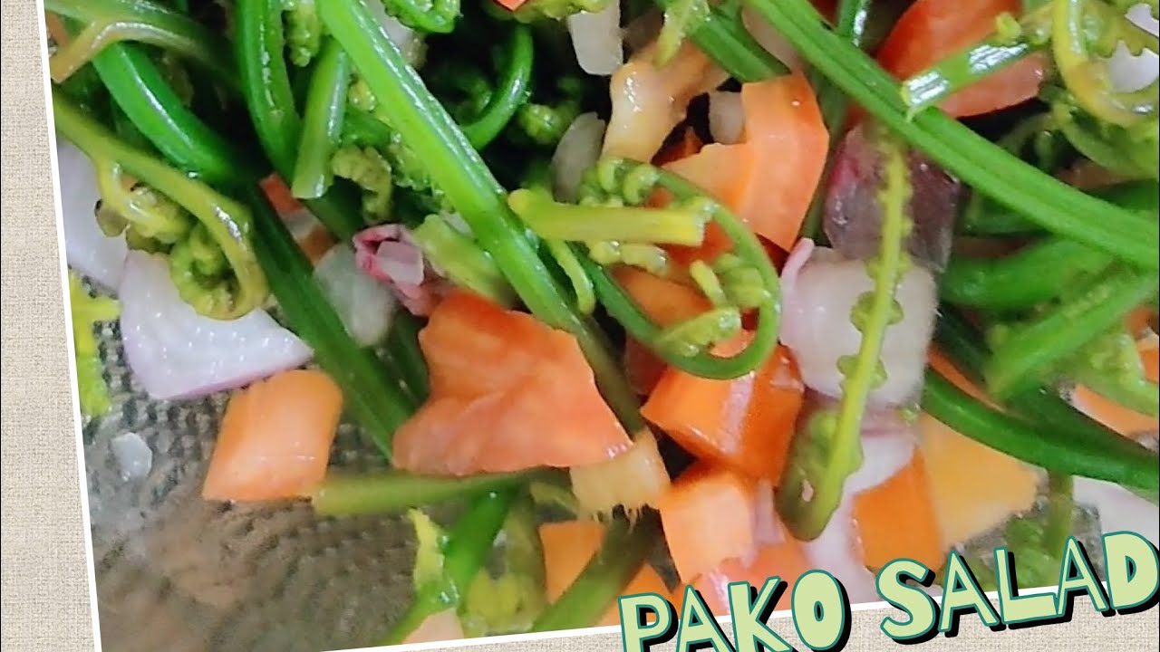 Pako Salad/fiddlehead fern - YouTube