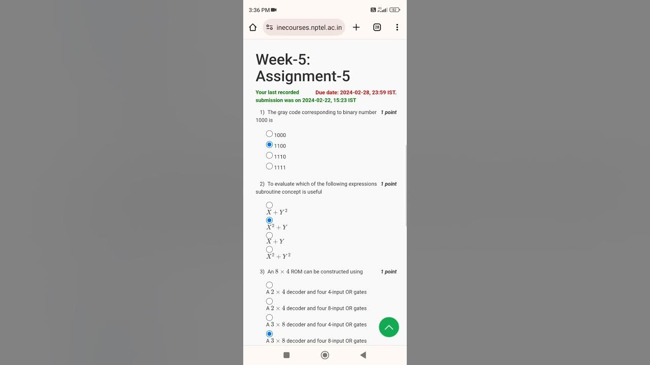 MICROPROCESSOR AND INTERFACING NPTEL WEEK 5 ASSIGNMENT 5 ANSWERS - YouTube