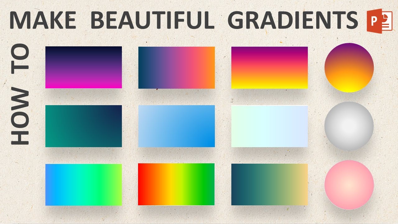 How to Create Beautiful Gradients in PowerPoint - YouTube