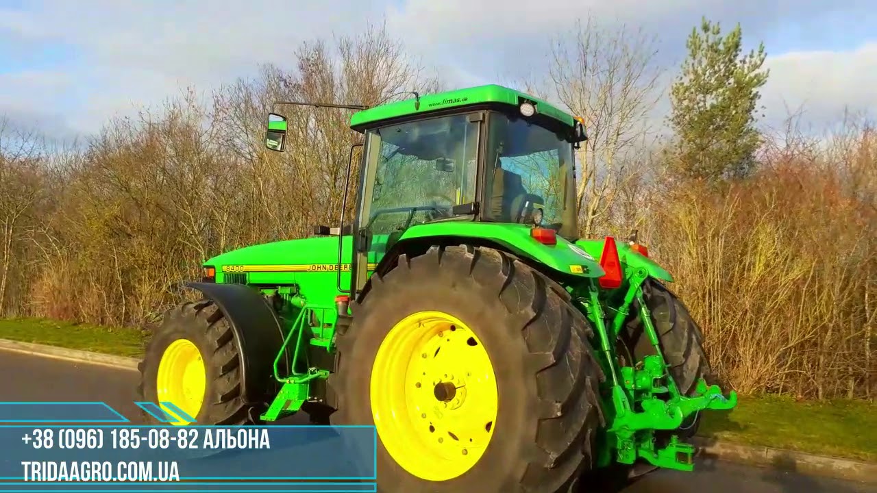 Трактор John Deere 8400 (1998) - YouTube