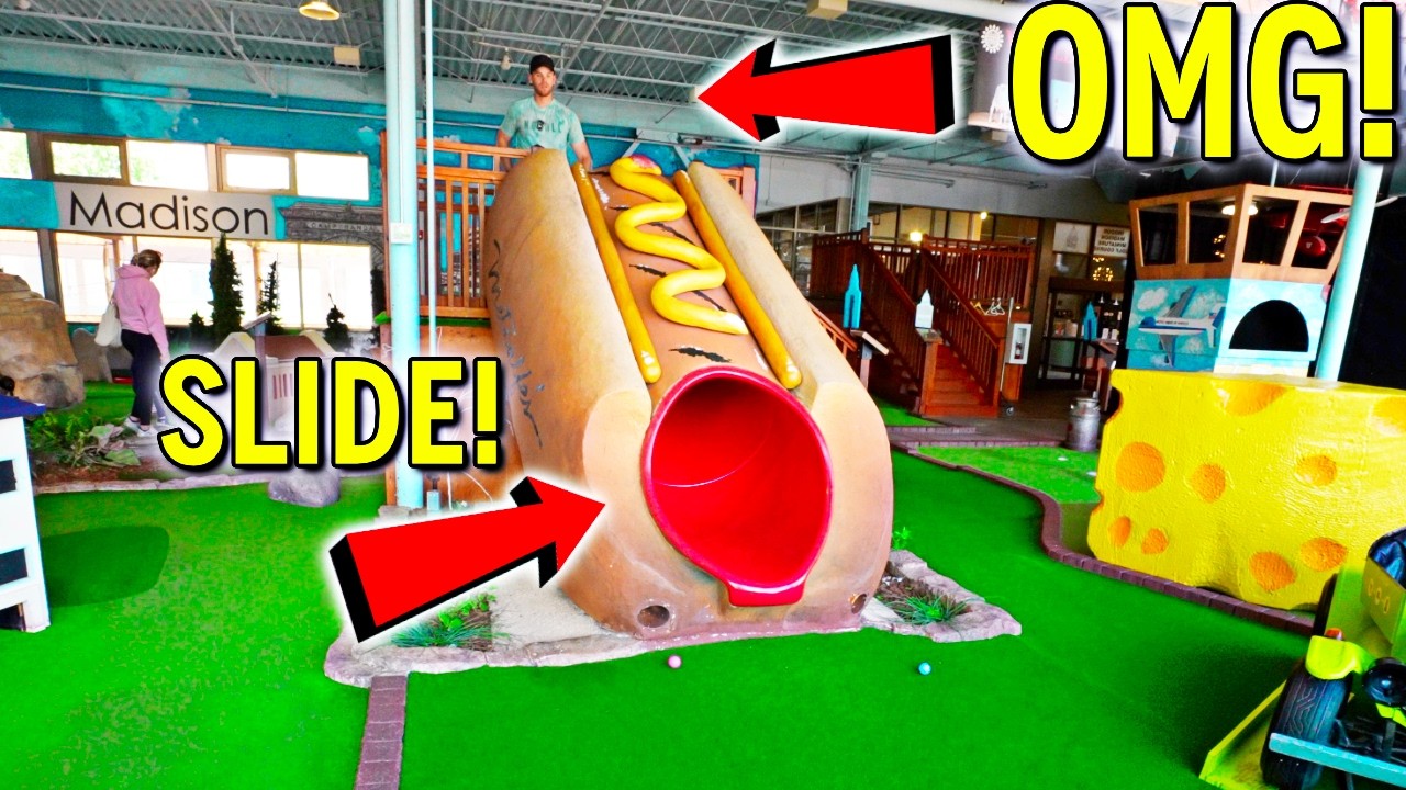 Mind Blowing ONE OF A KIND Mini Golf Course! - YouTube