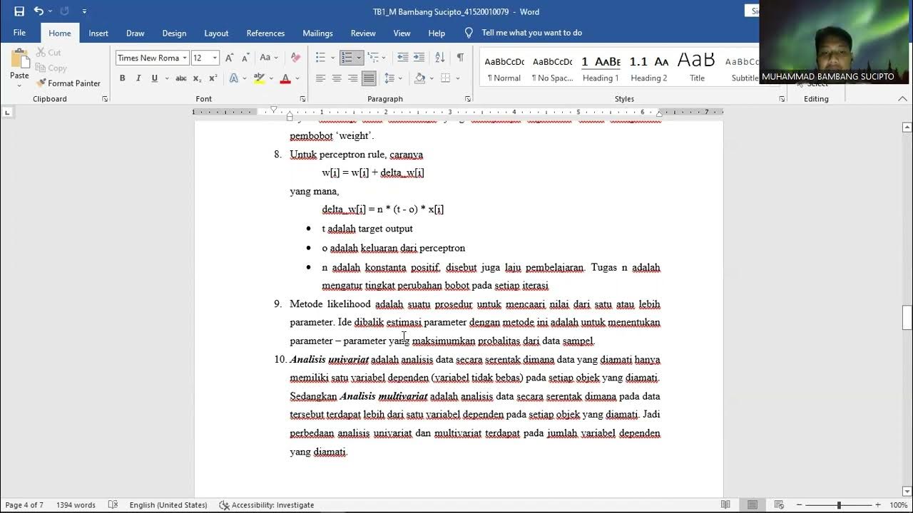 TB1 DEEPLEARNING | MUHAMMAD BAMBANG SUCIOPTO - 41520010079 - YouTube