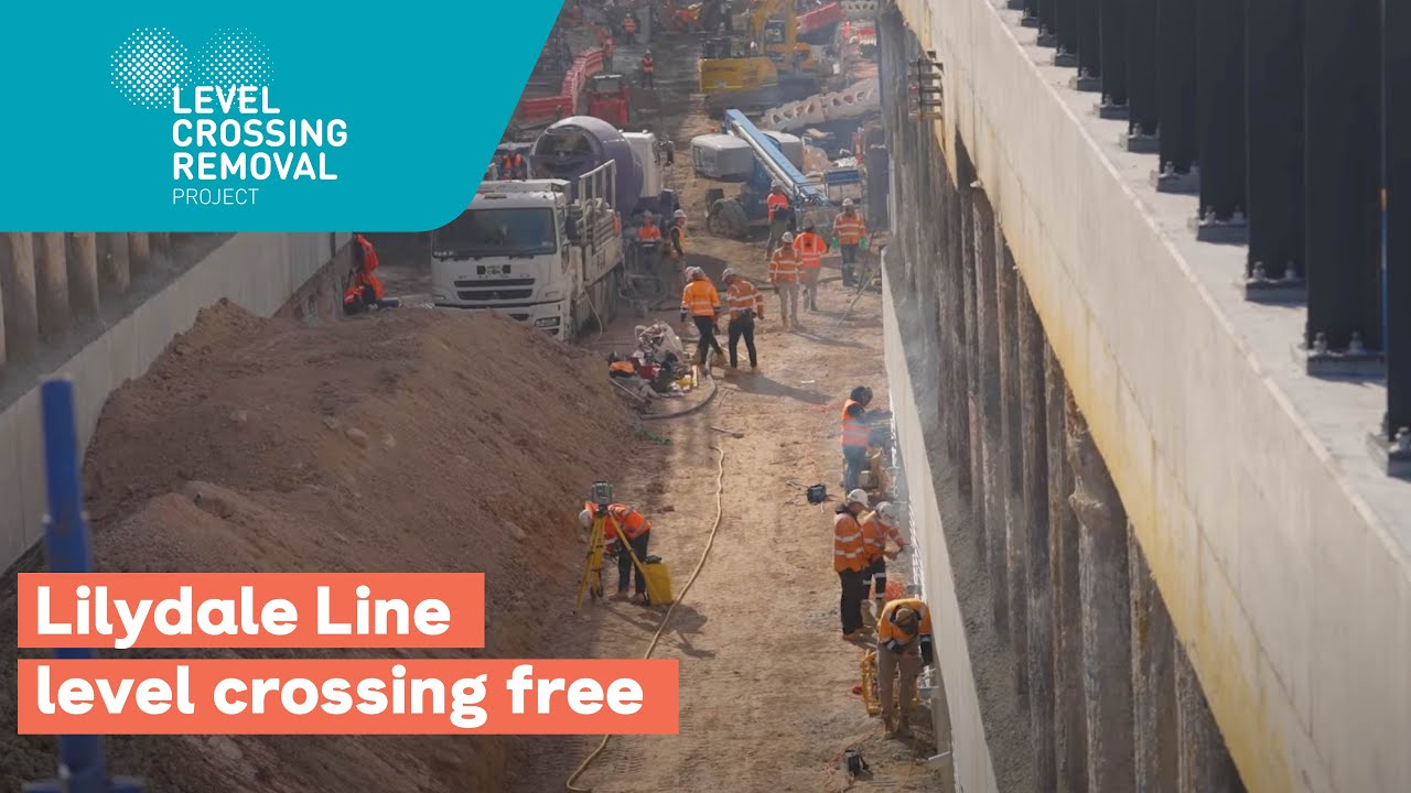 Celebrating the Lilydale Line being level crossing free - YouTube