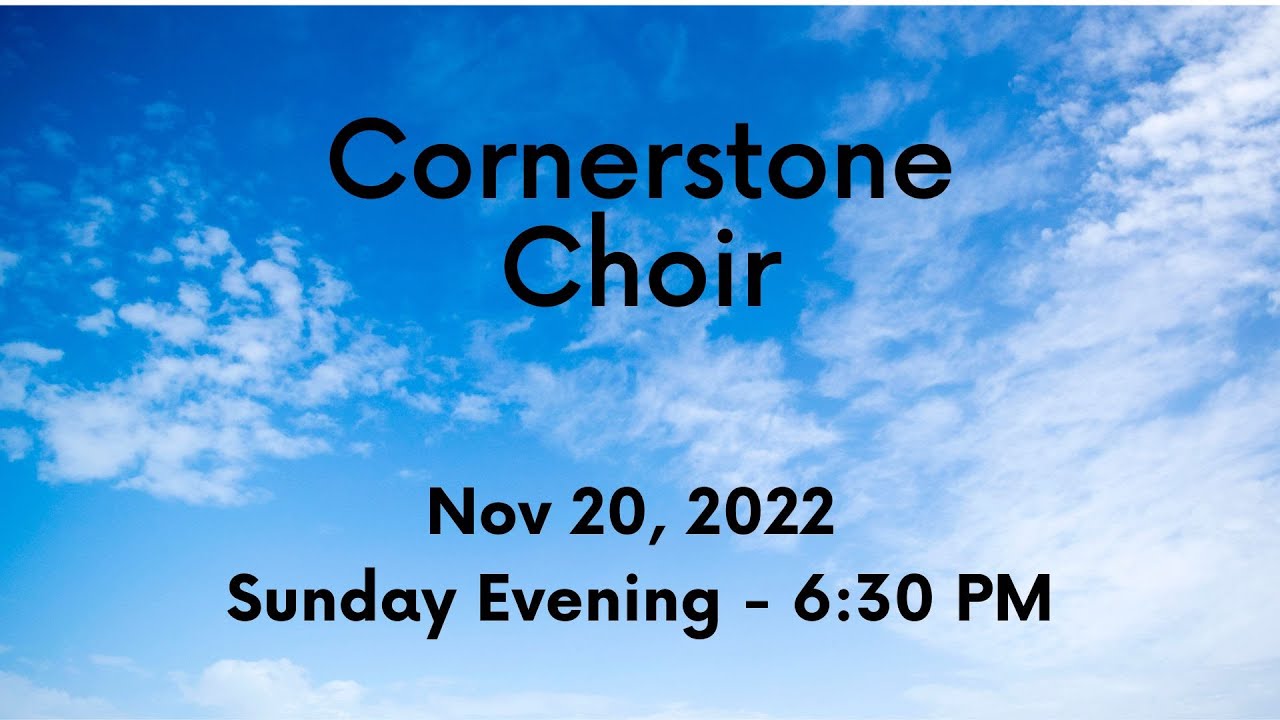 Cornerstone Mennonite Choir Concert - YouTube