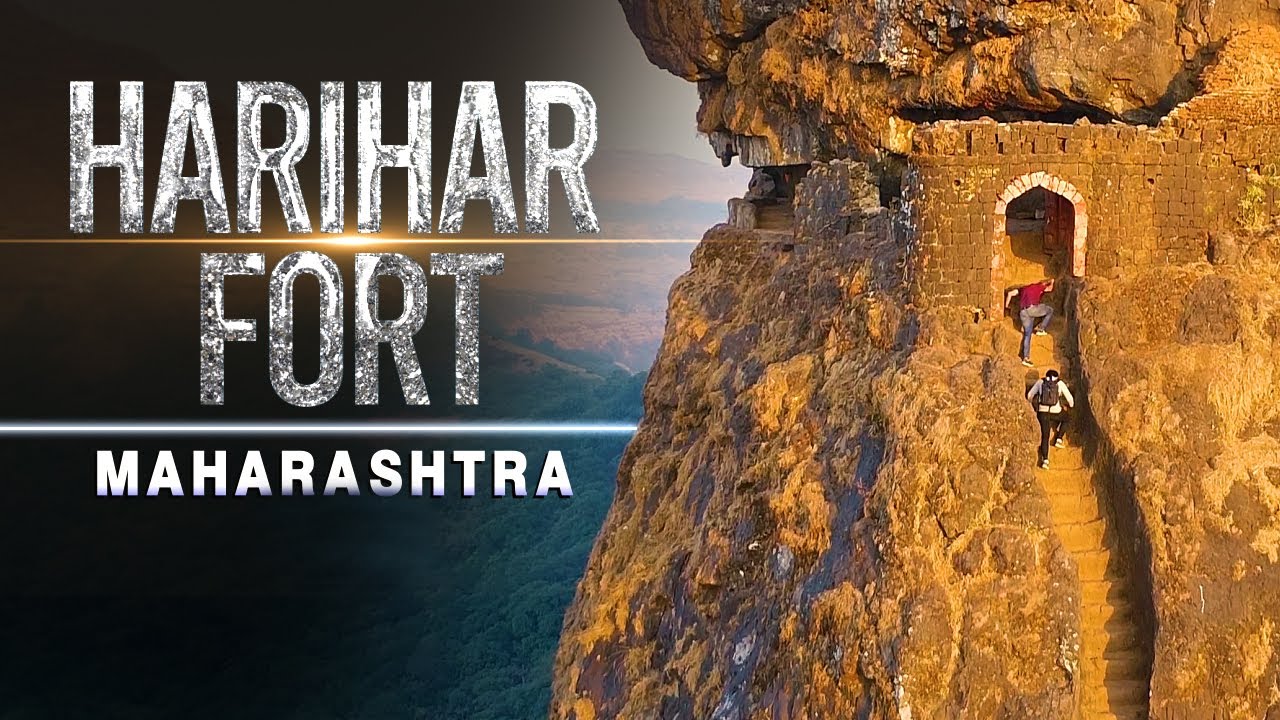 Harihar Fort | 80 degree accident prone vertical steps | Maharashtra's ...