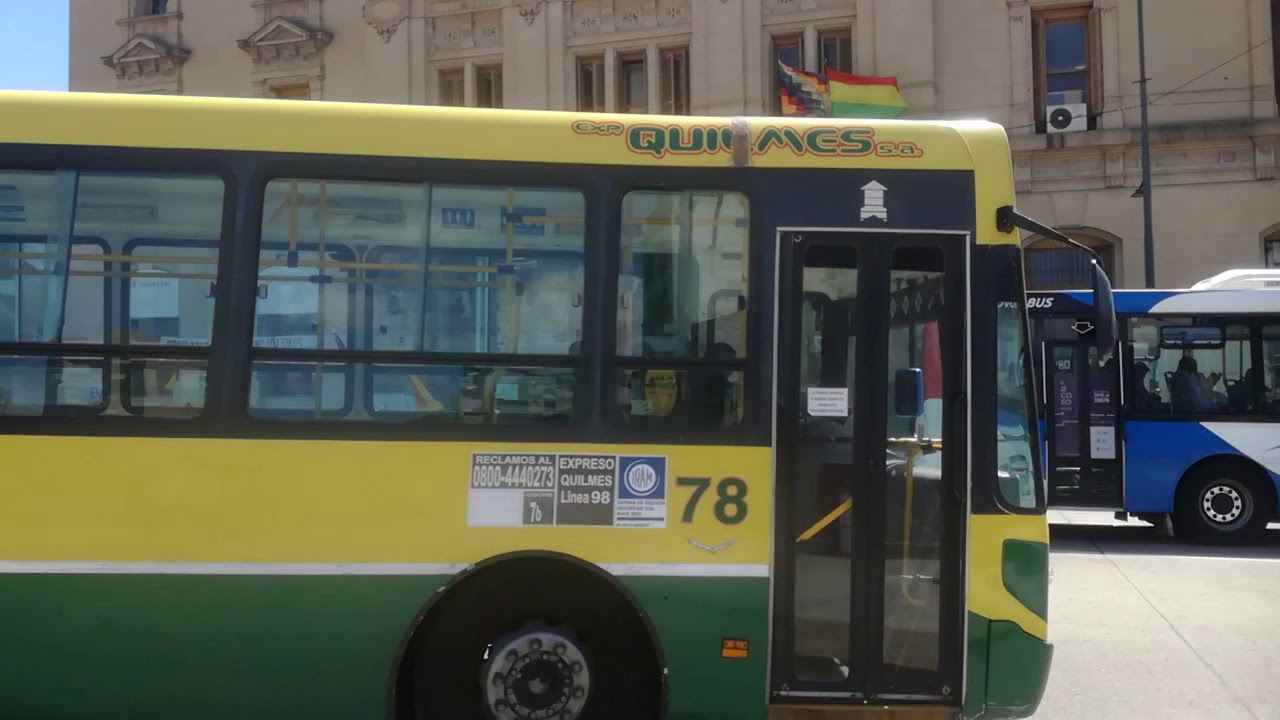 Línea 98 TODO BUS POMPEYA I MT15 en Plaza Once - YouTube