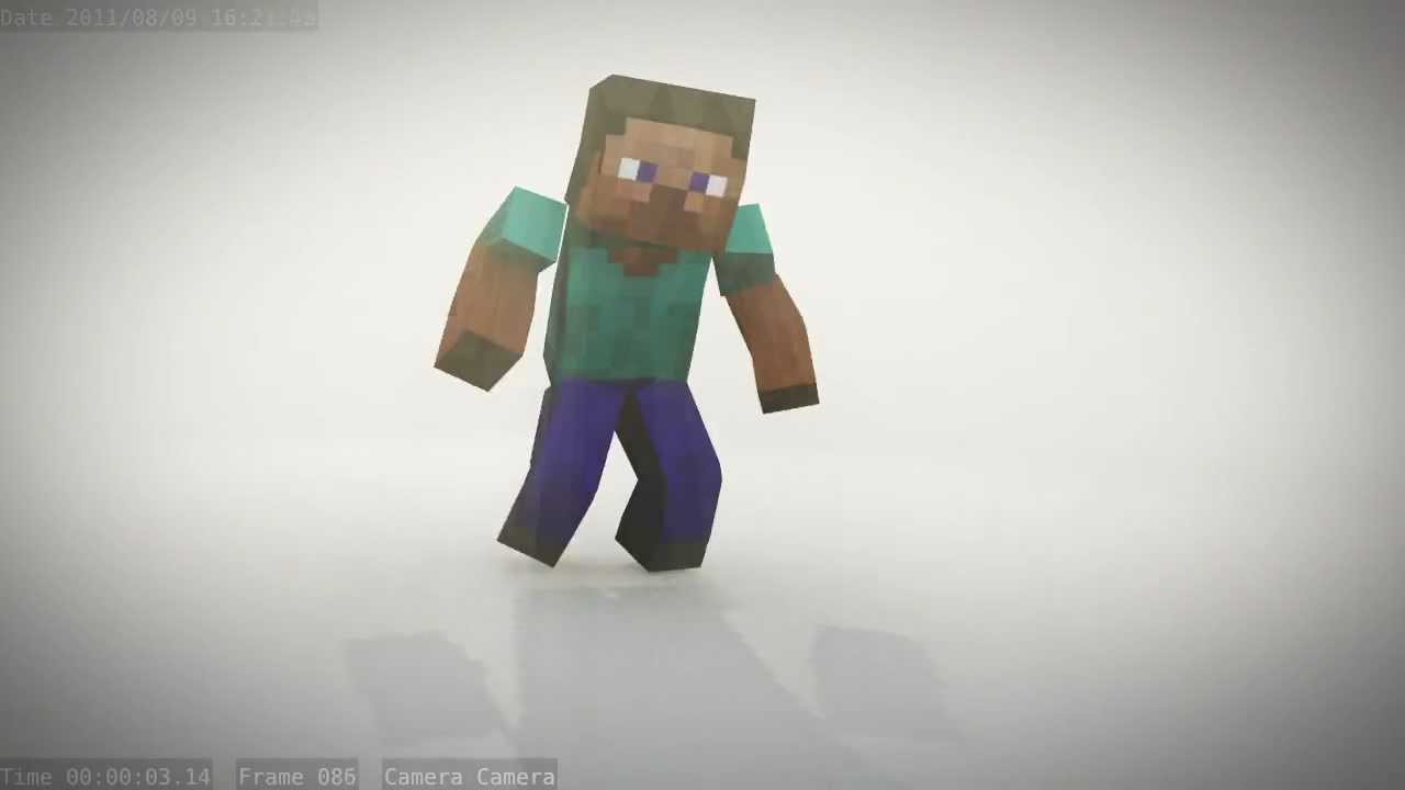 Steve Scores! - BVH Motion Capture [3D Minecraft Animation] - YouTube