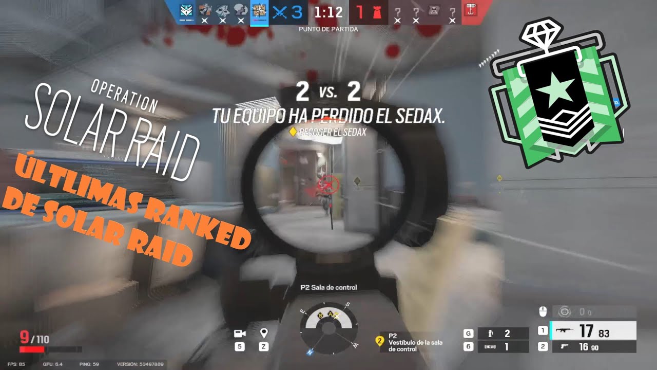 Jugando mis últimas ranked de la temporada Solar Raid - YouTube