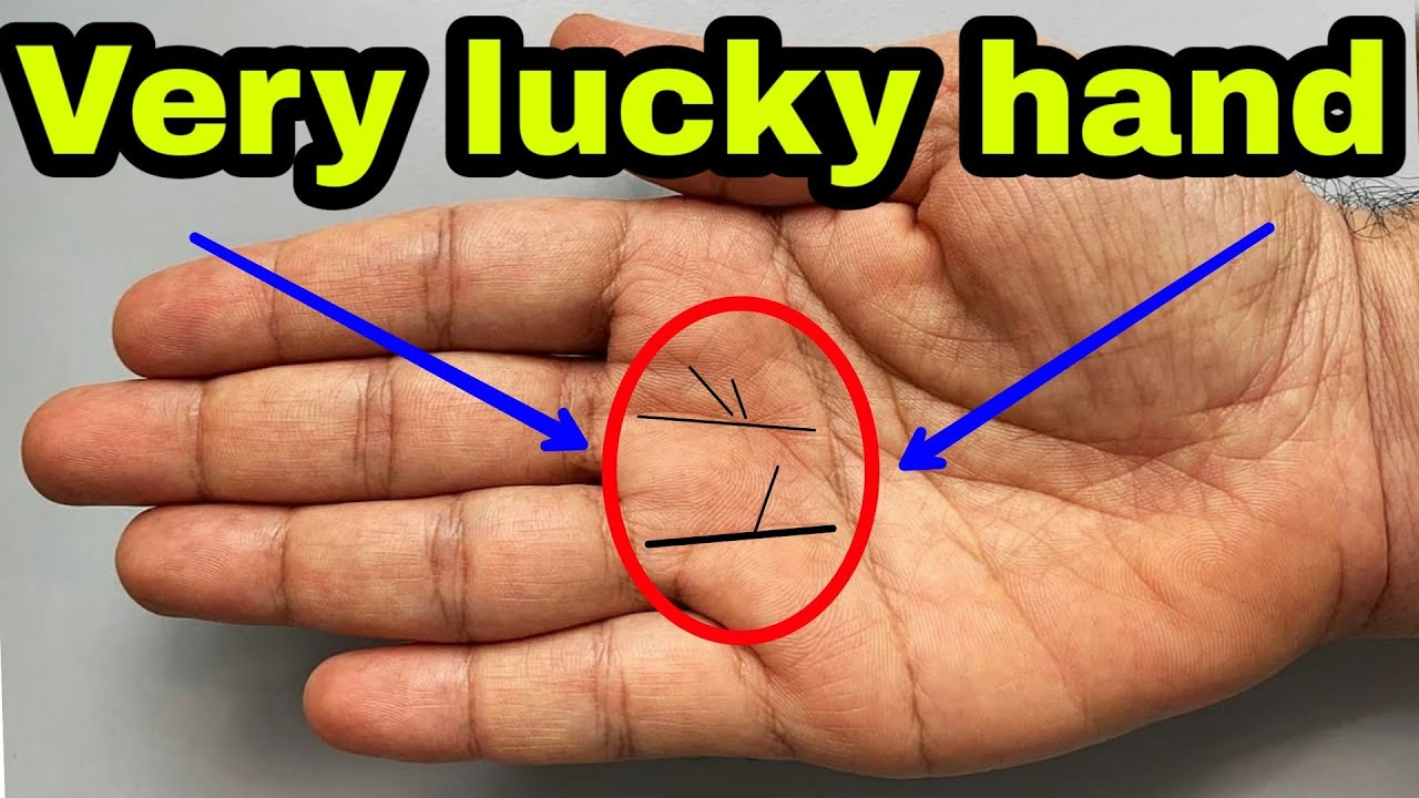 Very lucky line in hand ! अति शुभ भाग्यशाली रेखा - YouTube