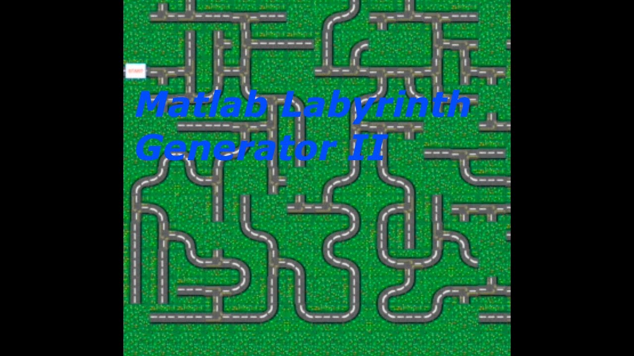 How to create a maze in Matlab - in action with music - YouTube