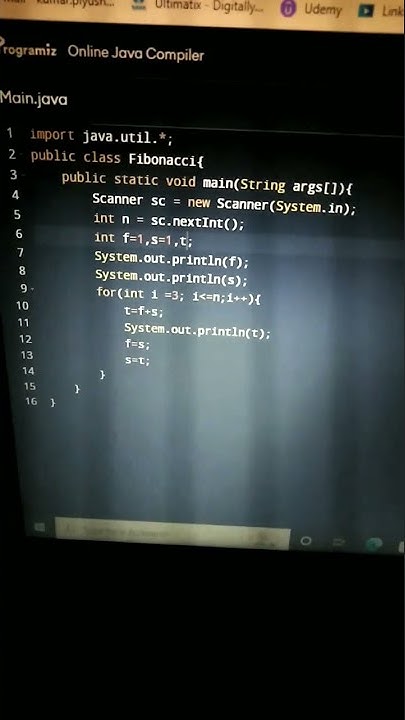 How to Print Fibonacci series using Java. - YouTube