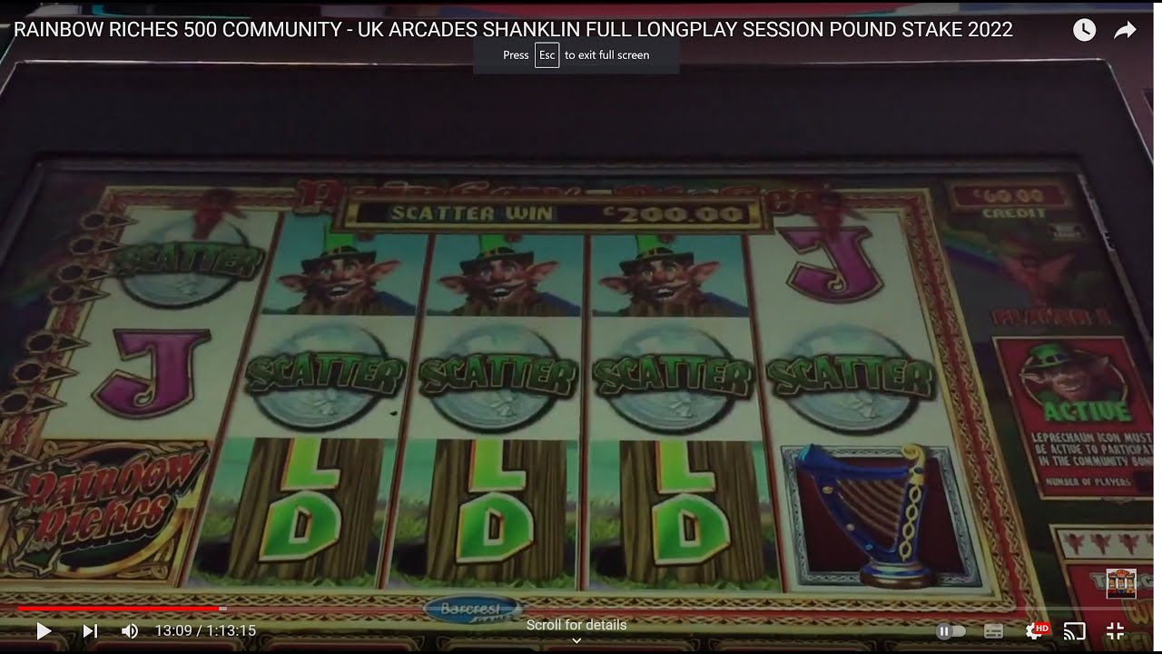 rainbow riches community 500 - 2022 Full casino session on the isle of ...