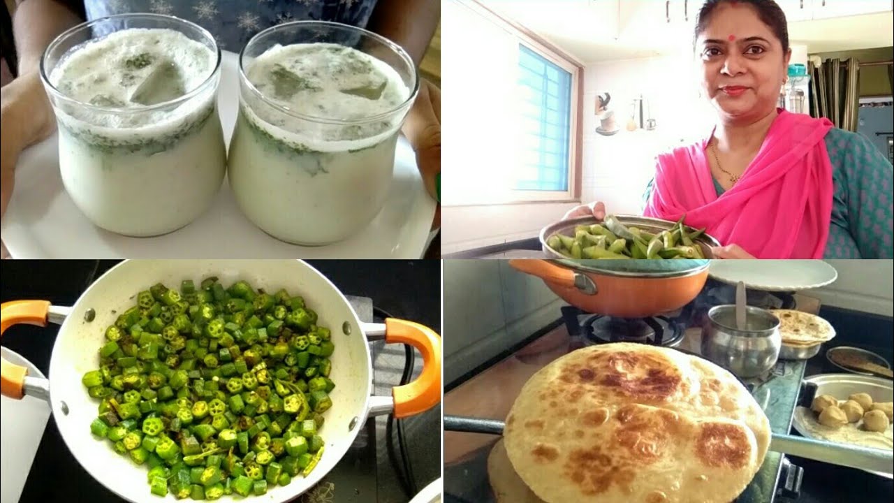 PERFECT INDIAN BREAKFAST ROUTINE| masala chach, bhindi fry, paratha ...