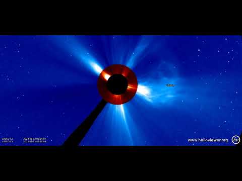 LASCO C2/C3 (2023-05-12 21:12:13 - 2023-05-13 08:36:07 UTC) - YouTube