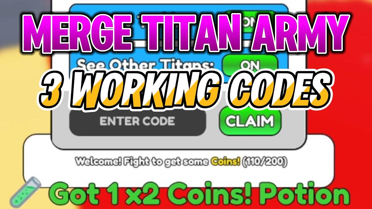 *NEW CODES* All Merge Titan Army [UPDATE] Working Codes for March 2025 ...